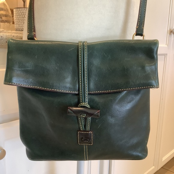 Dooney & Bourke | Bags | Dooney Bourke Green Florentine Leather Toggle ...